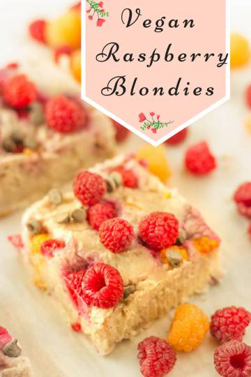 Vegan Raspberry Blondies (Sugar-free, Gluten-free, High-Protein ...
