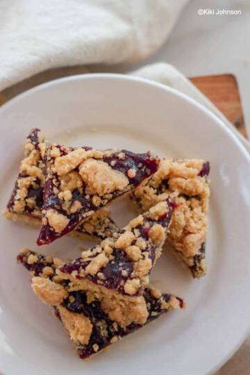 Plum Jam Cookies with Cinnamon Streusel